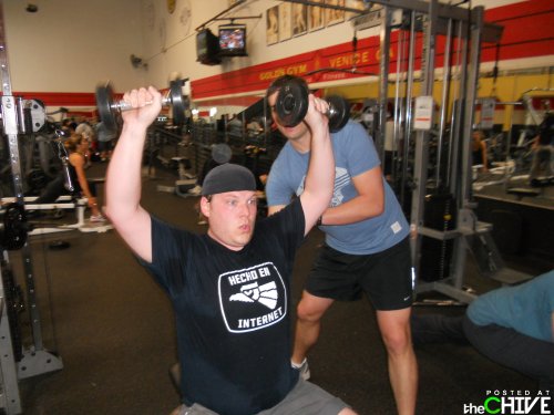 patty gets personal trainer Brian Raymond at Gold's Gym