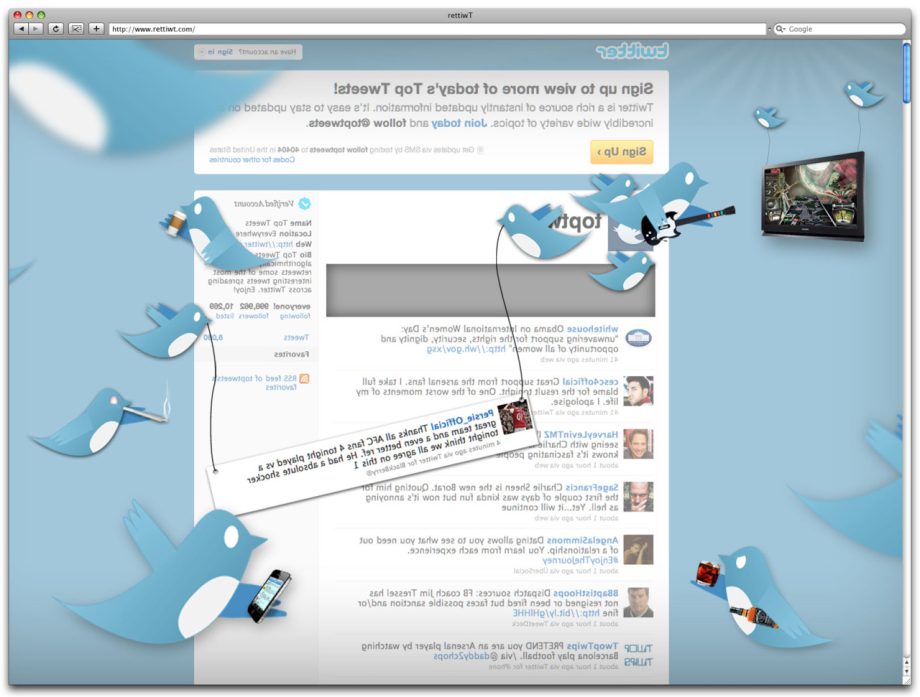 See the back side of webpages