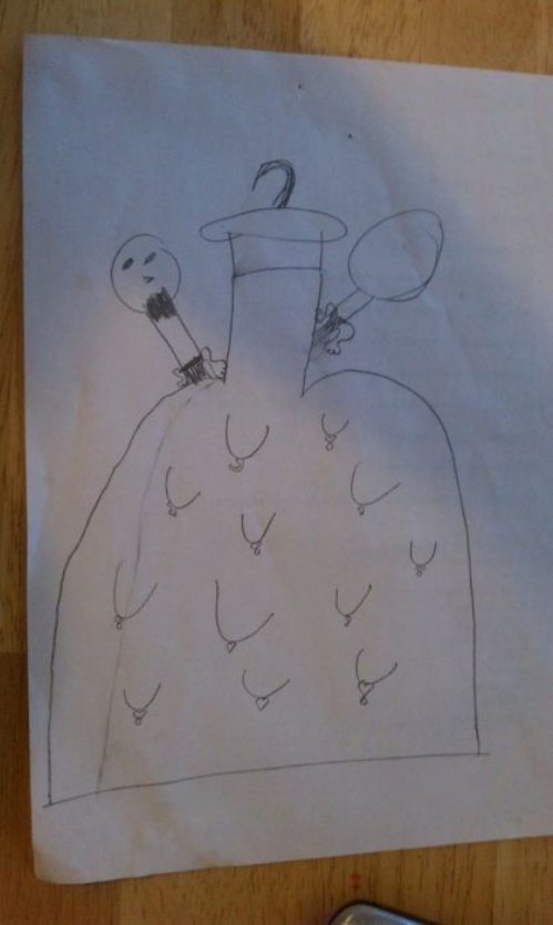 Disturbing kid's drawings are funny