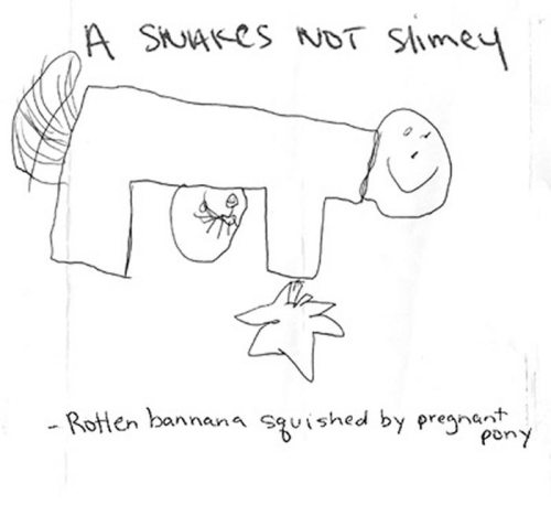 Disturbing kid's drawings are funny