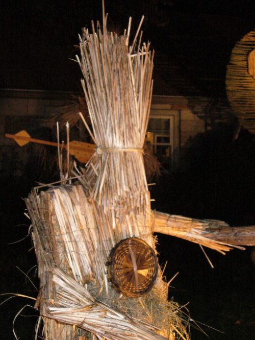 An epic Star Wars scarecrow display