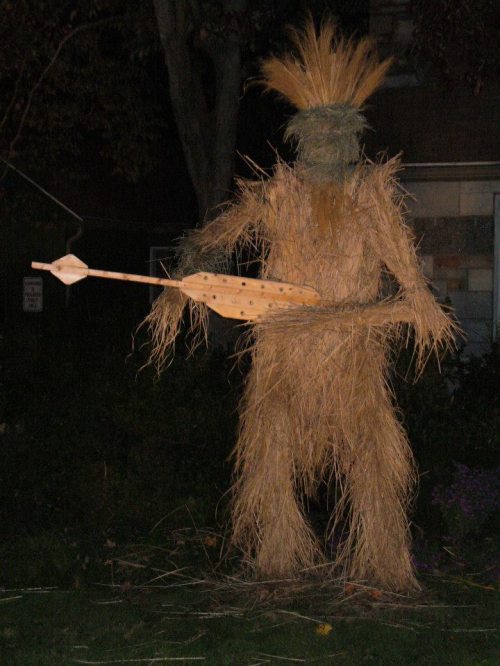 An epic Star Wars scarecrow display