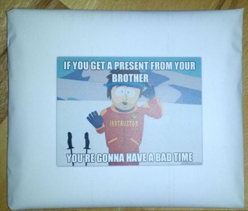 A Christmas gift made of internet memes