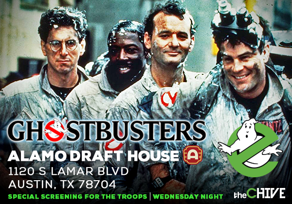 Join us tomorrow for a special screening of Ghostbusters for our troops!