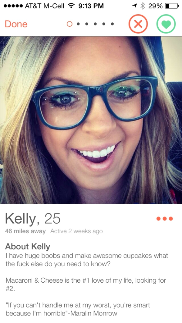Forward girls on Tinder