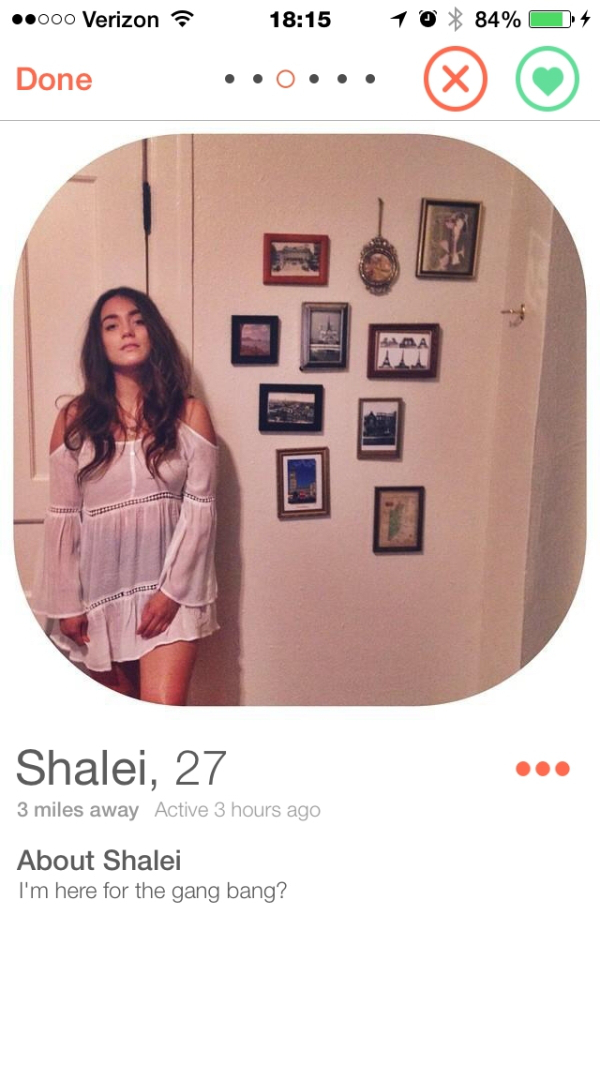 Forward girls on Tinder