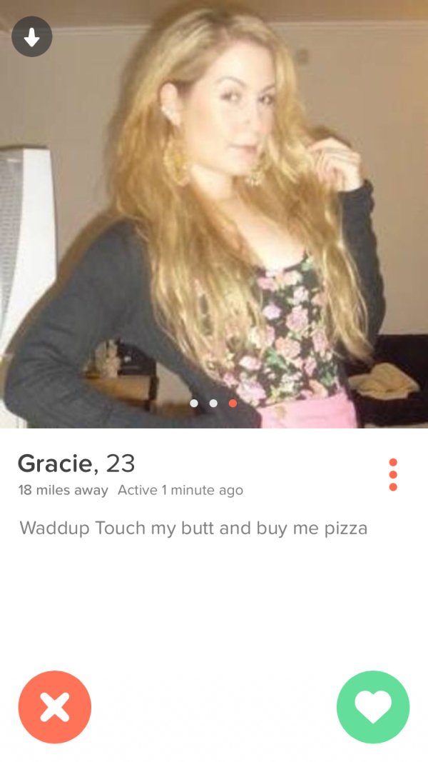 Forward girls on Tinder