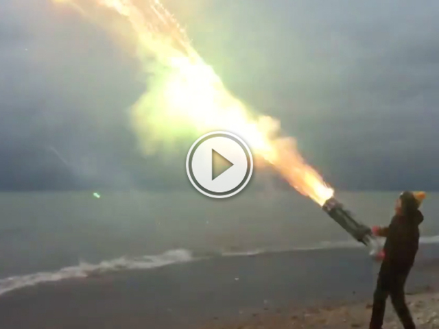 Roman candle mini-gun? We're starting 2016 off right