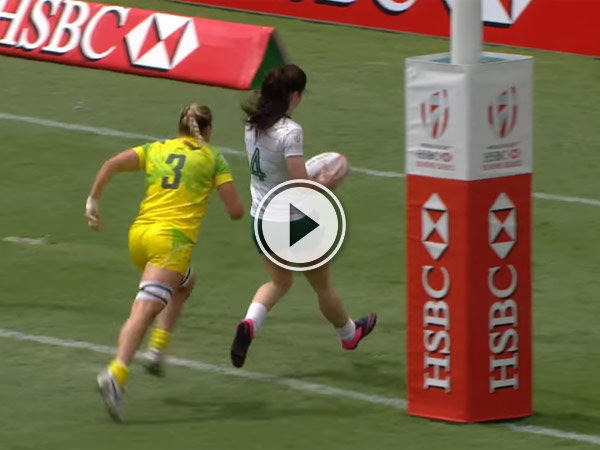 She comes out of nowhere to save a certain try (Video)