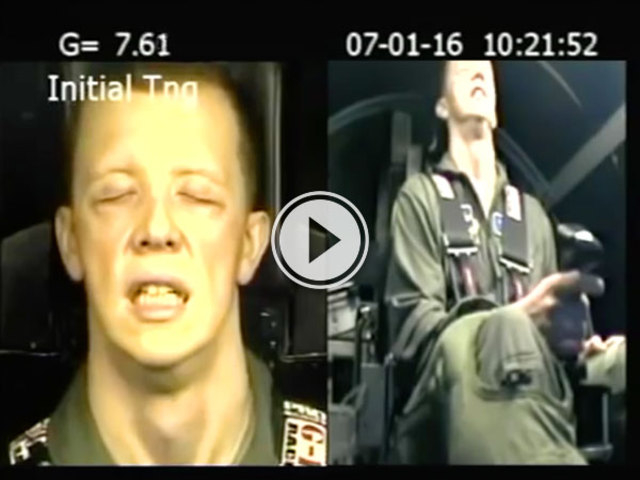 Pilot has an insane reaction after traveling at 7 G's