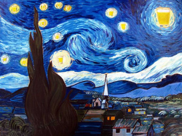Artist infuses beer into classical paintings of old