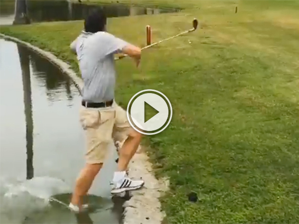 Tricky Golf Shot Makes a Splash (Video)