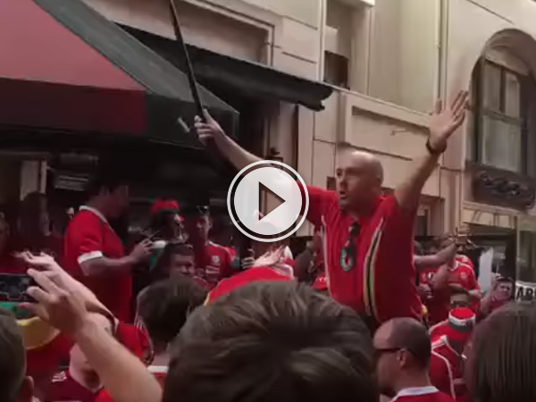 Welsh fans have got their own viking clap (Video)