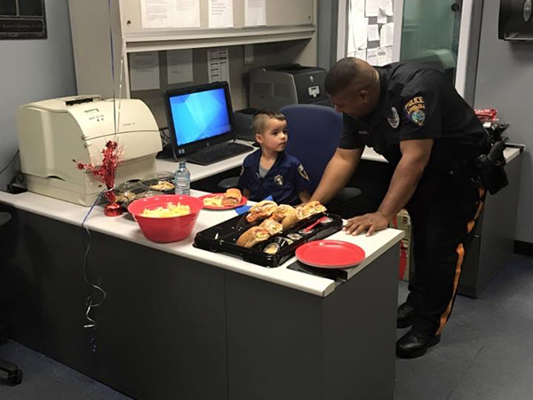 Boy saves allowance for 5 months to help make police officers' day