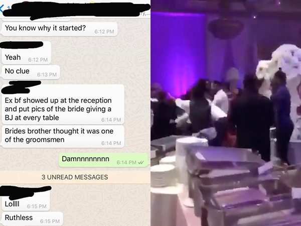 Ex ruins brides wedding by handing out NSFW pictures of her to everyone