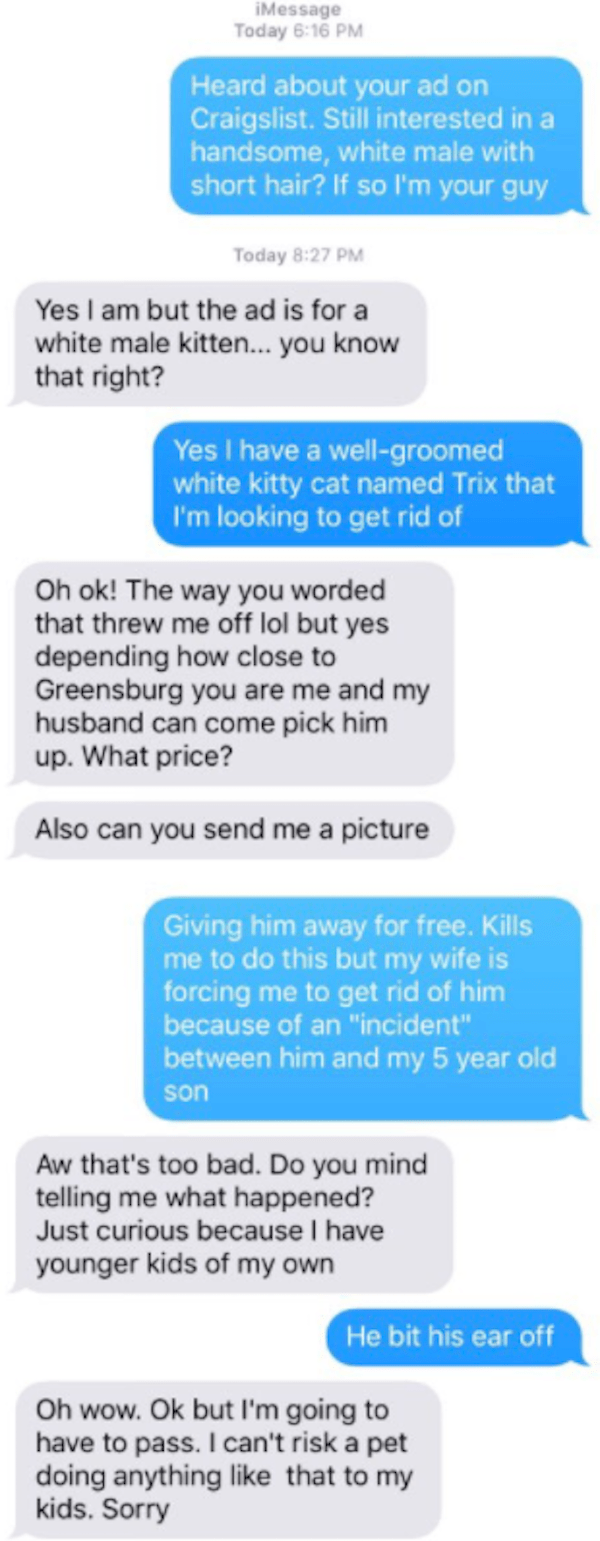 Twitter account dedicated to trolling Craigslist is simple, yet ...