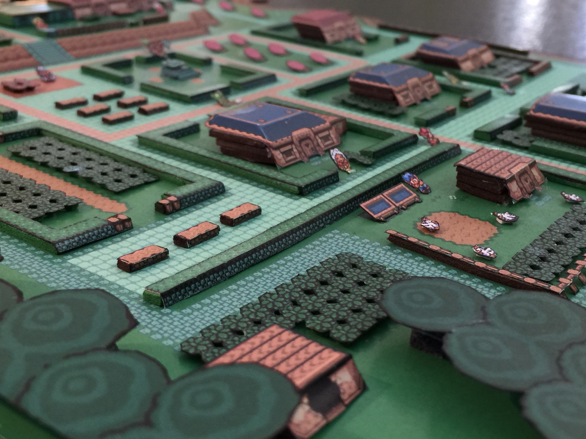 3D map from Zelda made entirely of paper (19 Photos)