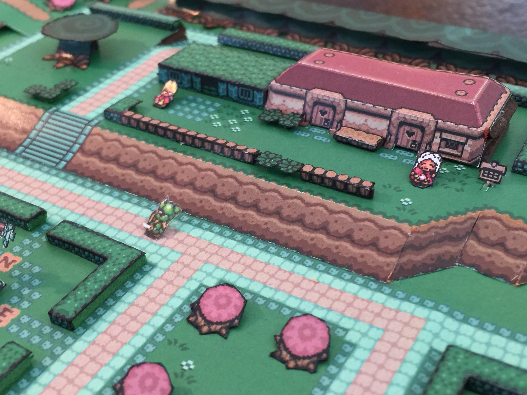 3D map from Zelda made entirely of paper (19 Photos)