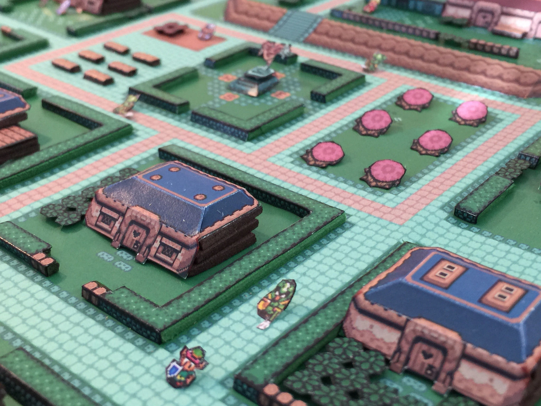 3D map from Zelda made entirely of paper (19 Photos)