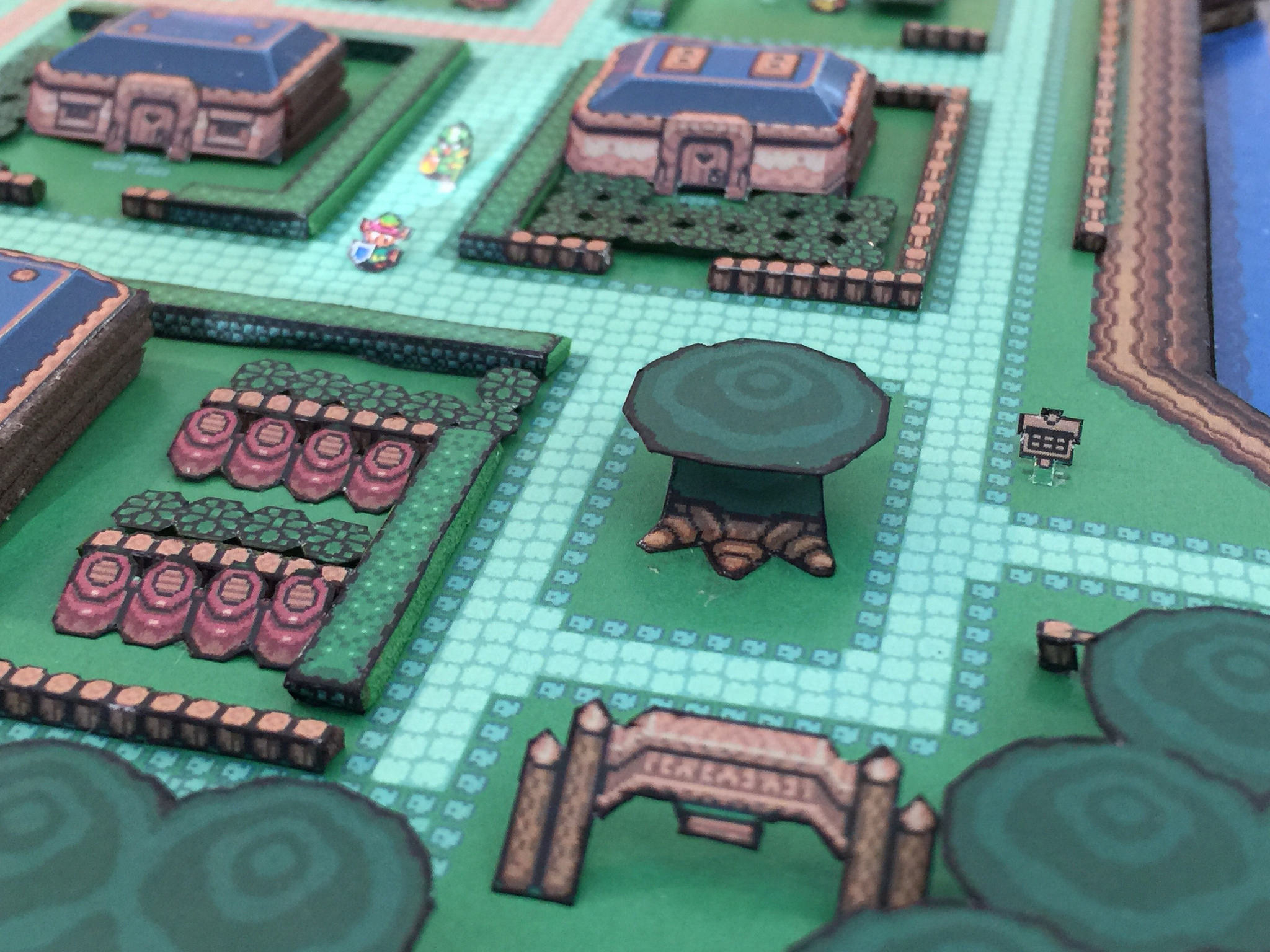 3D map from Zelda made entirely of paper (19 Photos)