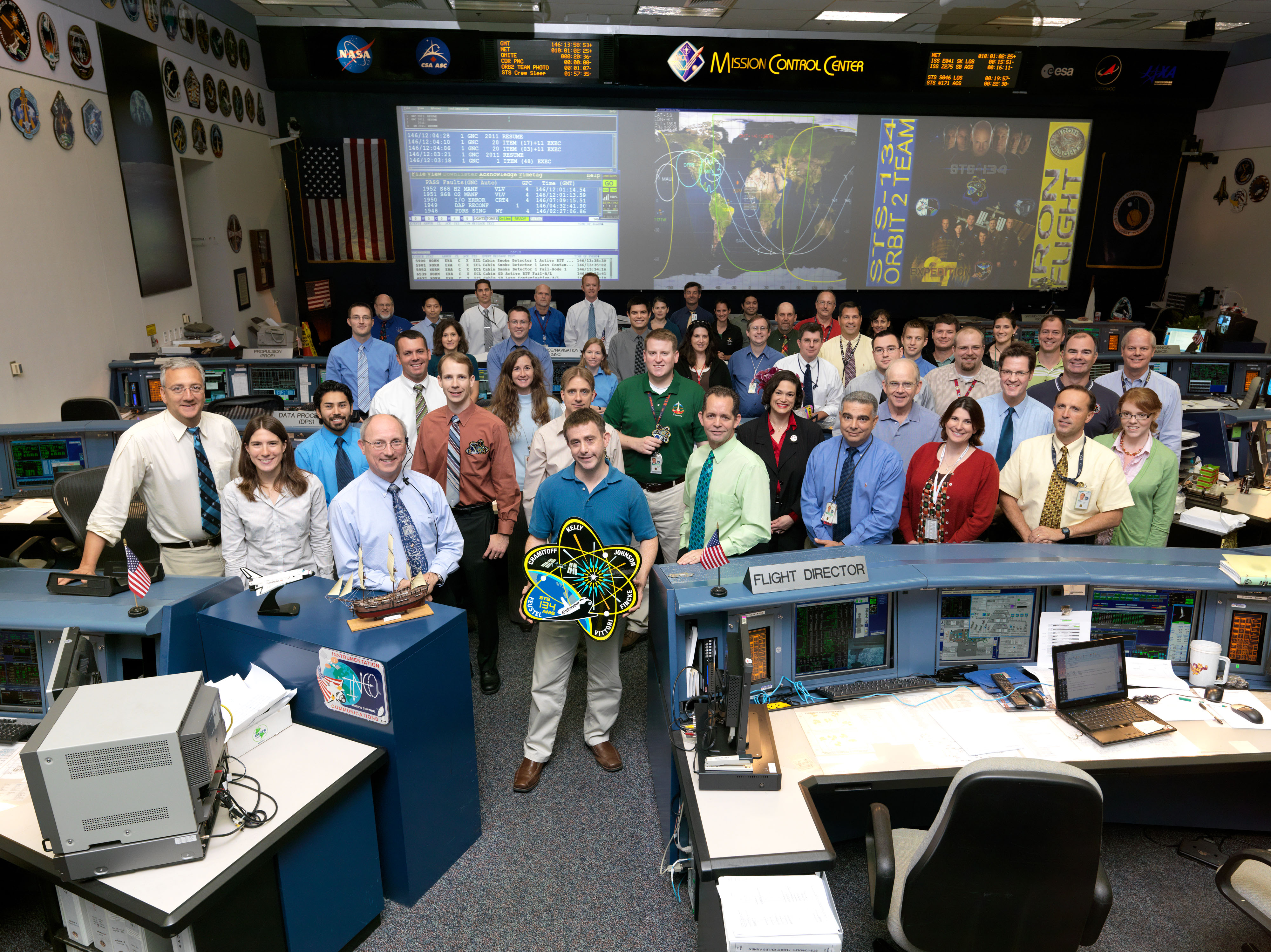 Employees 1960s Nasa Control Room