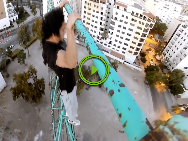 When crossfit isn't metal enough, you workout on a crane (Video)