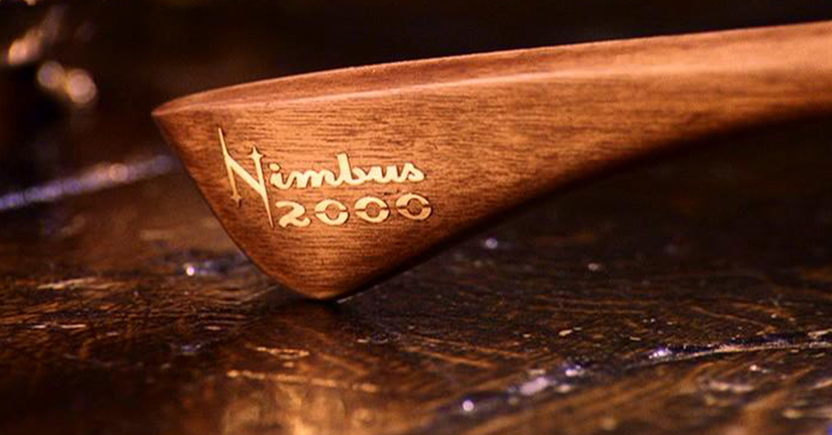 Guy creates Nimbus 2000 out of rough mahogany