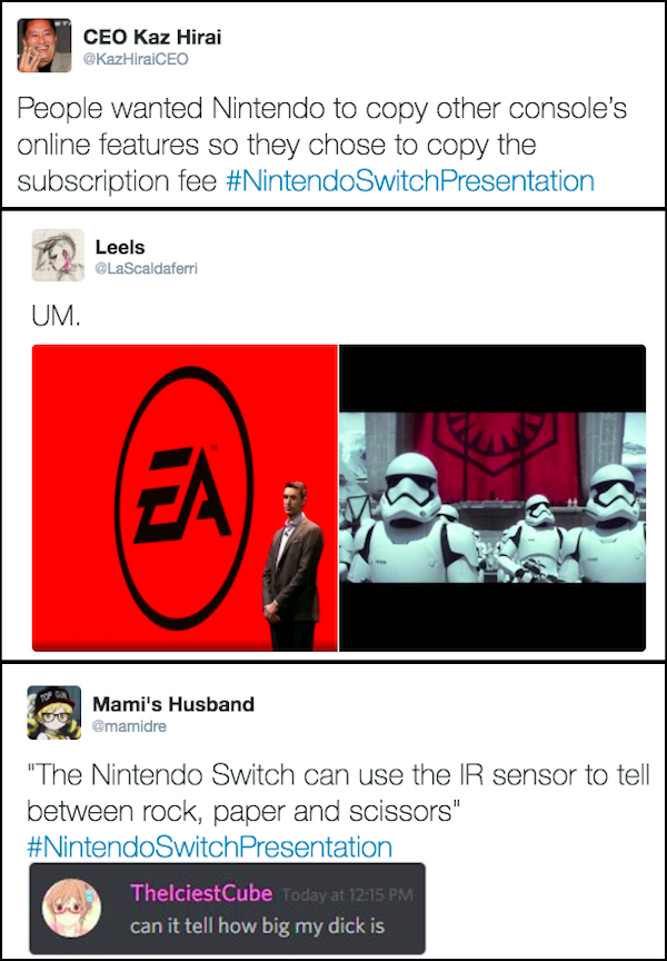 The best tweets about the Nintendo Switch we could find (28 Photos)