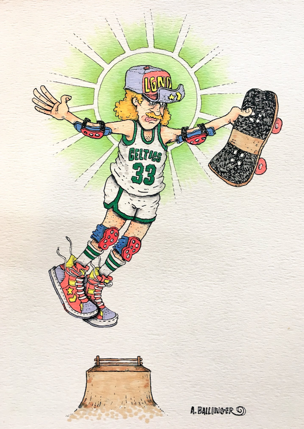 Artist draws Larry Bird as famous people