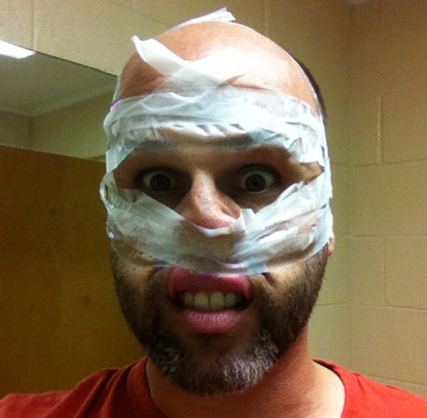 That's one way to use scotch tape