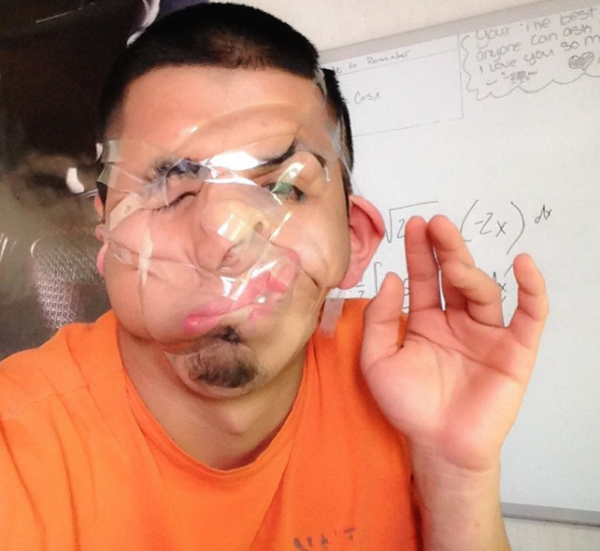 That's one way to use scotch tape