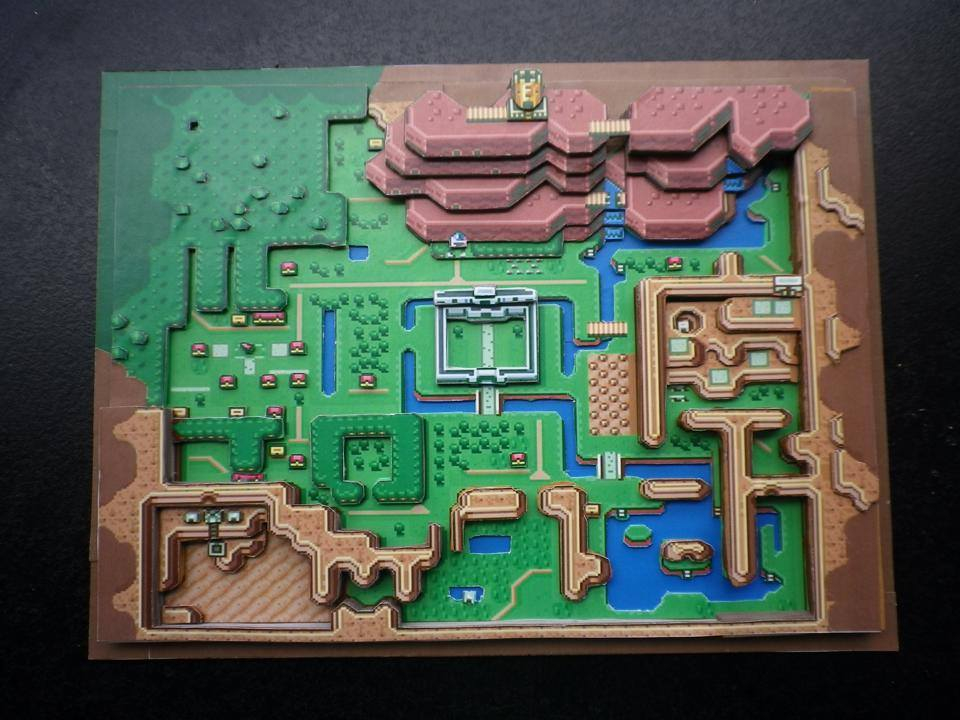 3D map from Zelda made entirely of paper (19 Photos)