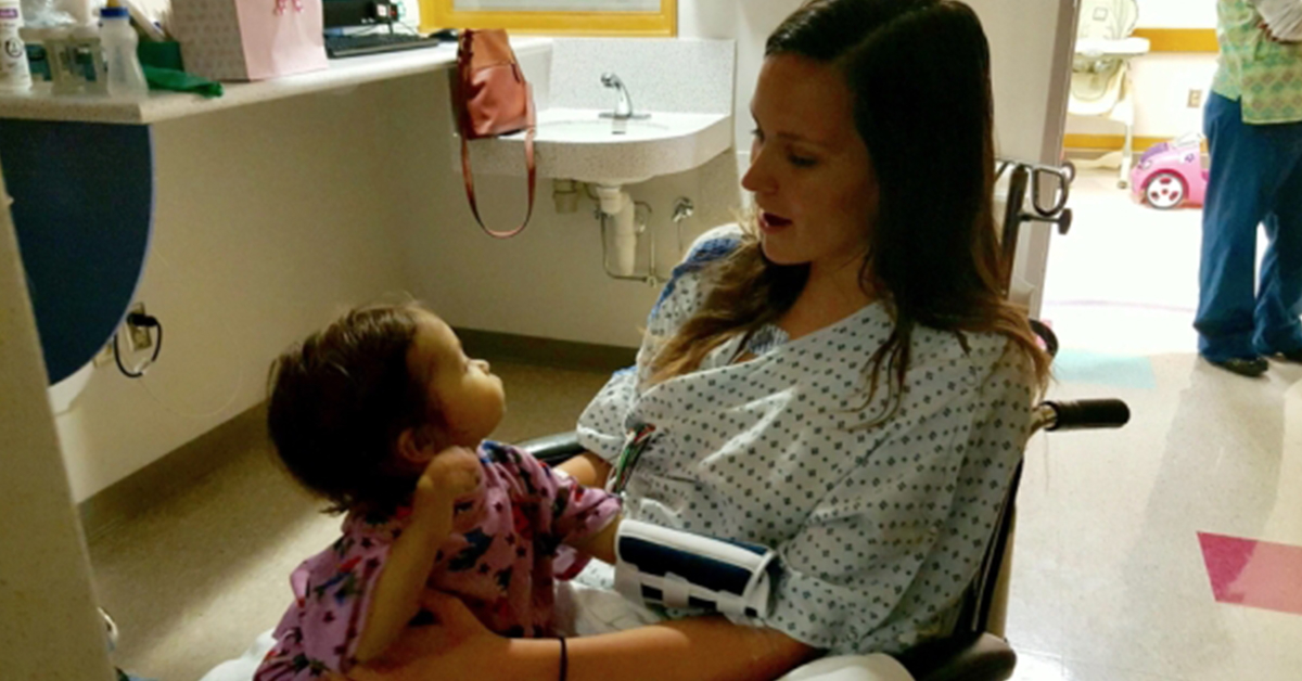 A nanny made an incredible sacrifice to save a sick toddler