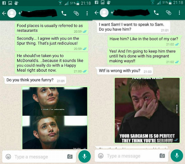 Side chick texts wrong number -- gets properly trolled
