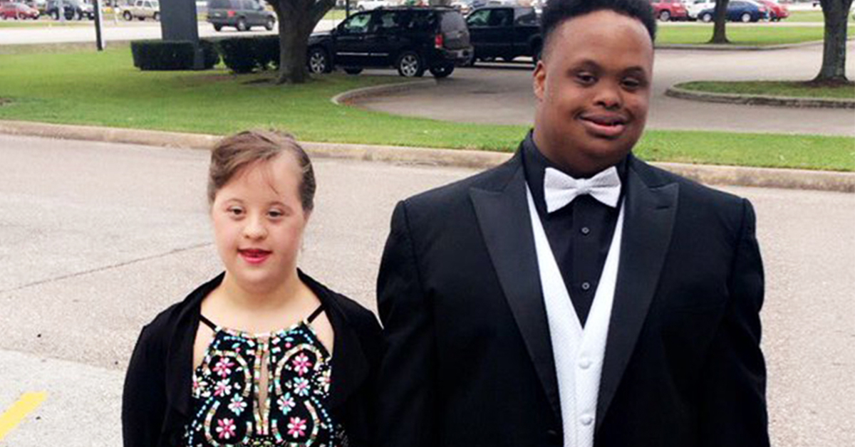 Cute special needs couple is famous after posting a prom photo