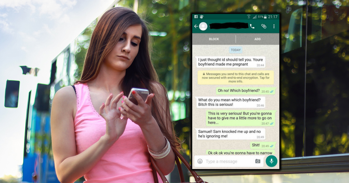 Side chick texts wrong number -- gets properly trolled