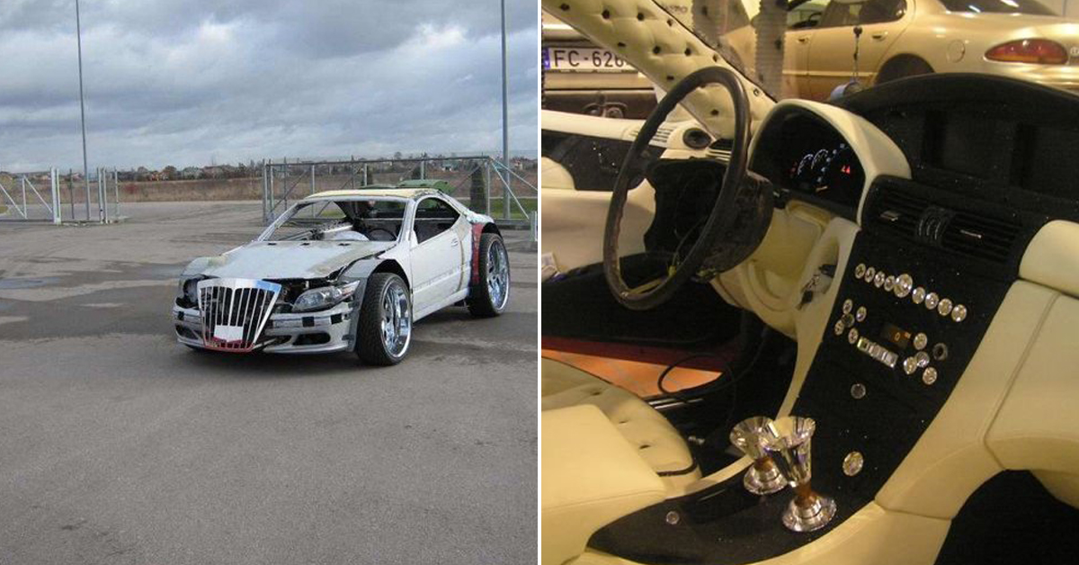 Guy turns scrapyard junker into luxury sports car (44 Photos)