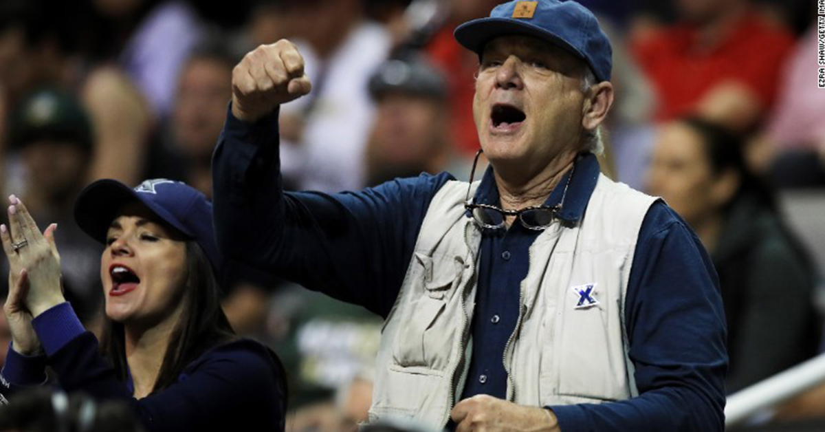 Bill Murray is the superfan your team needs