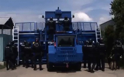 New Police Riot Vehicle moving Wall Animated .GIFs 2017 on theChive