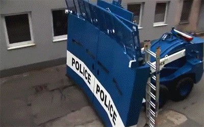 New Police Riot Vehicle moving Wall Animated .GIFs 2017 on theChive