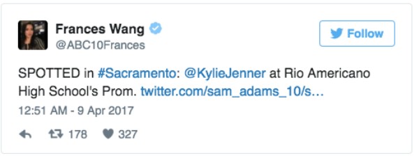 Dude gets rejected by girl to prom, takes Kylie Jenner instead