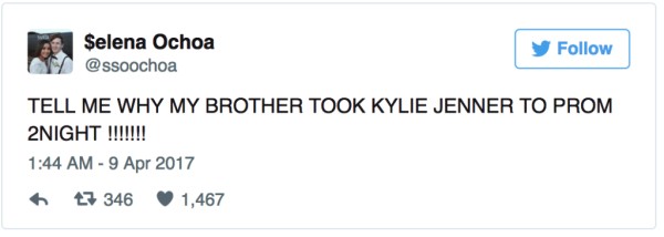 Dude gets rejected by girl to prom, takes Kylie Jenner instead