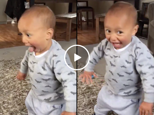 Baby does an adorable haka (Video)