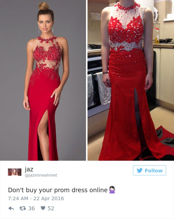 Teens learn the hard way not to buy prom dresses online (26 Photos)