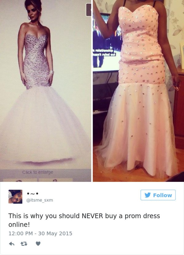 Teens learn the hard way not to buy prom dresses online (26 Photos)