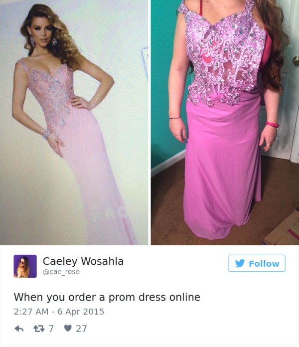 Teens learn the hard way not to buy prom dresses online (26 Photos)
