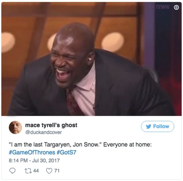 Season 7, episode 3 GoT reactions that will have you rolling!