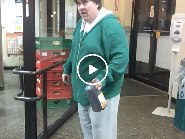 Crazy customer comes into the store