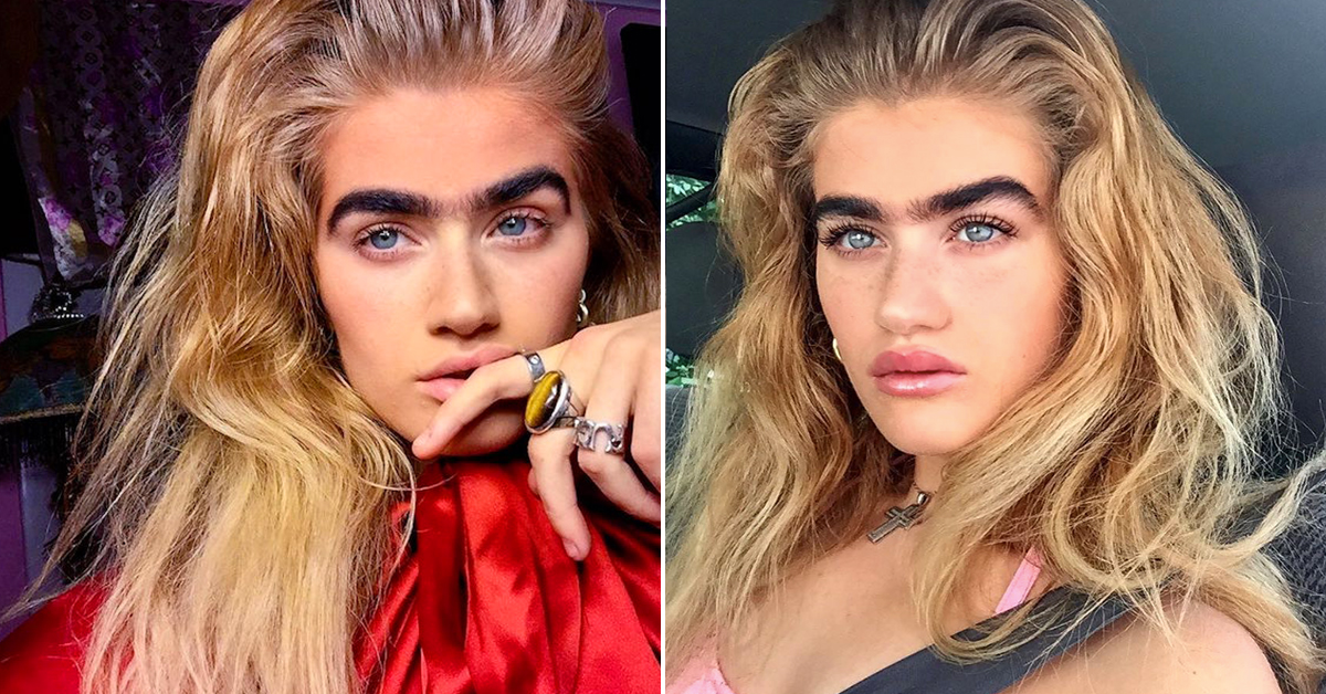 Instagram model boasts mighty unibrow look, gets mixed reviews