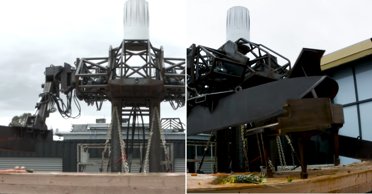 Giant chopping robot chef poised to turn humans into mincemeat